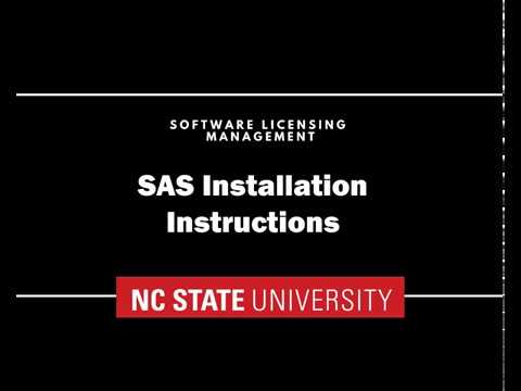 SAS Installation Instructions - YouTube