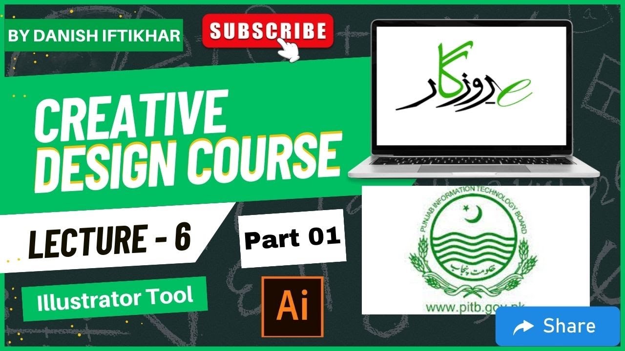 6 (part 1) Graphic Design Course by E Rozgar training program Danish ...