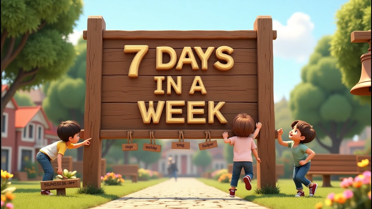Seven Days a Week || Nursery Rhymes & Kids Songs | Cartoon Paradise ...