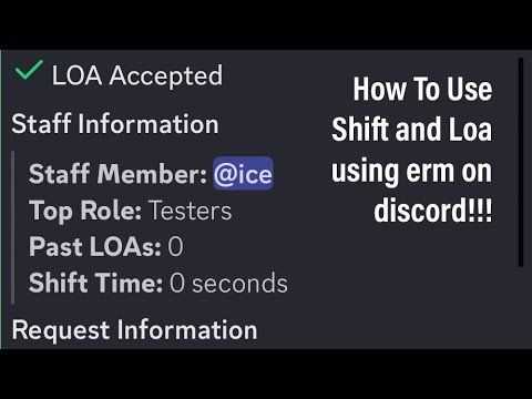 How to use erm to mange shifts and loa - YouTube