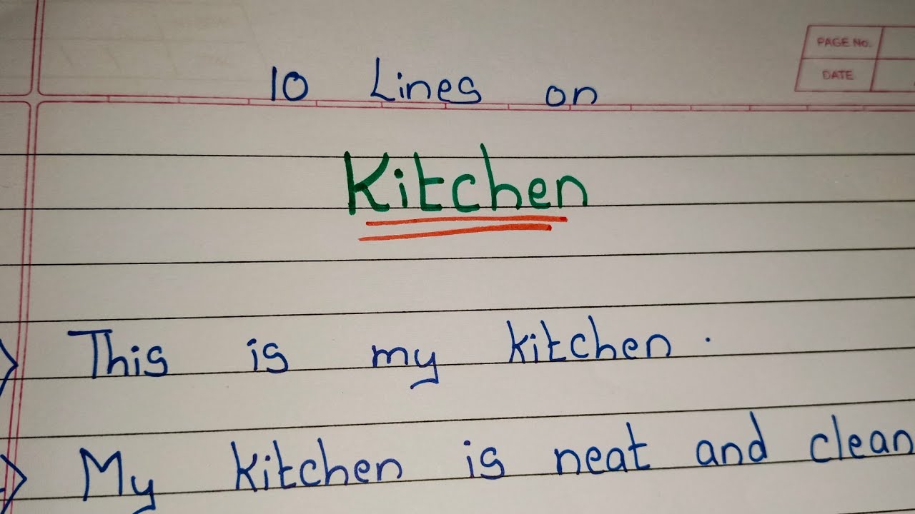 10 lines on Kitchen/Essay on Kitchen in english/ Few Sentences about ...