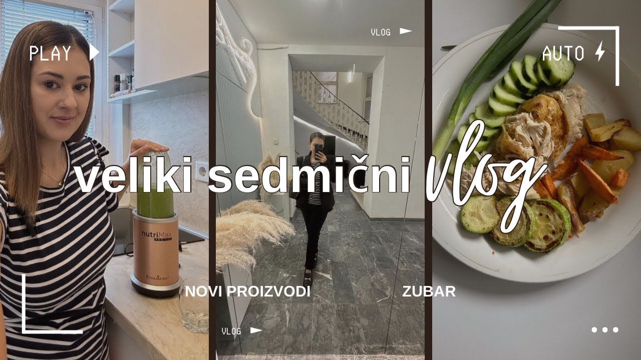 VELIKI SEDMIČNI VLOG - isprobavam nove kućanske aparate - YouTube