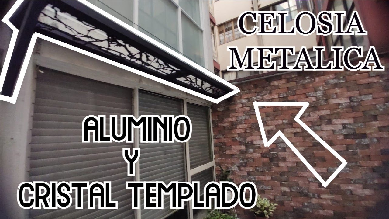 🕵️‍♂️CELOSIA METALICA CON ALUMINIO Y VIDRIO👷‍♂️ PARA TECHOS/DOMOS ...
