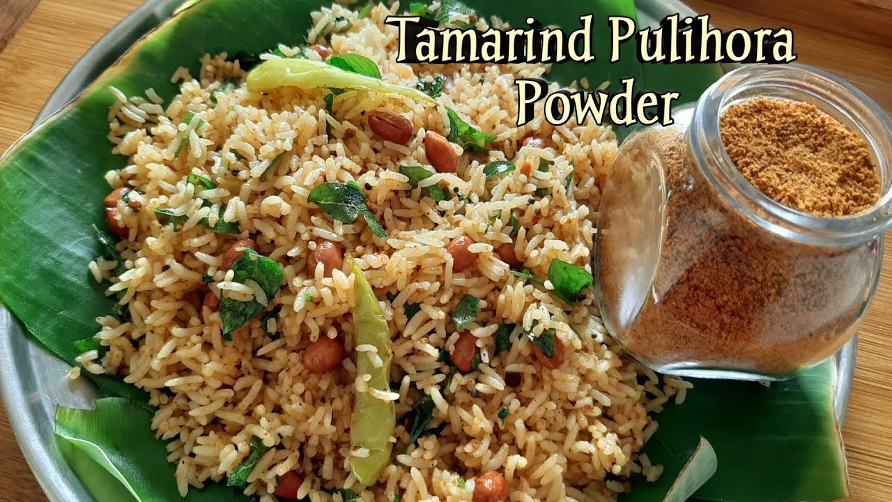 Tamarind pulihora powder | Instant tamarind pulihora powder recipe in ...