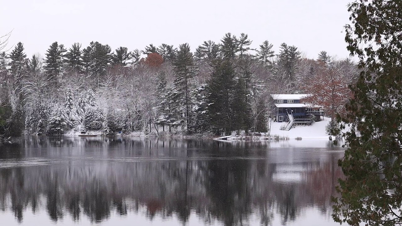 HD Early Winter Snowfall - YouTube