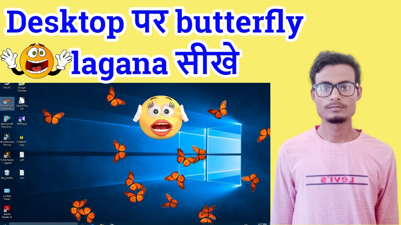 Butterfly computer desktop | how to butterfly on desktop | - YouTube