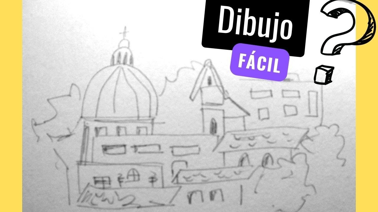 Cómo Dibujar Un Paisaje Urbano Fácil | Dibujo Paso A Paso! - YouTube