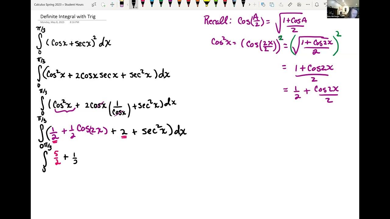 Definite Integral with Trig - YouTube