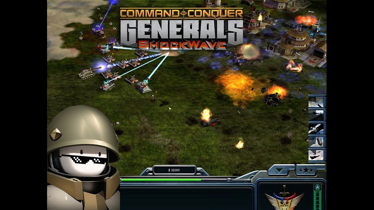Command & Conquer General Shockwave Mod gameplay USA Laser - YouTube