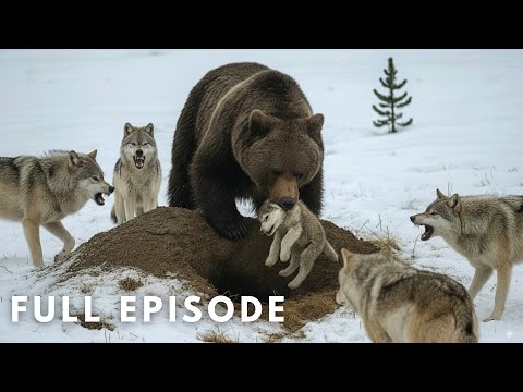 When Family Means Survival: Wolves vs Bear