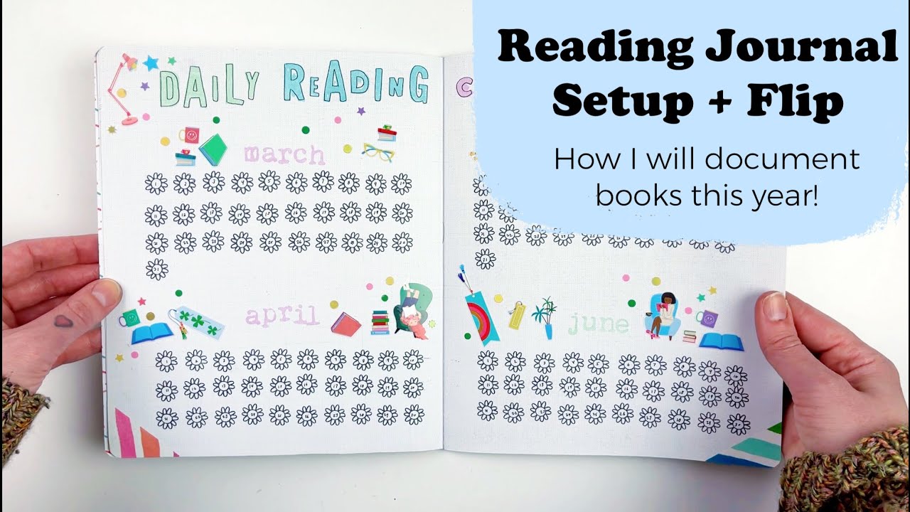 Reading Journal Setup + Flip - YouTube