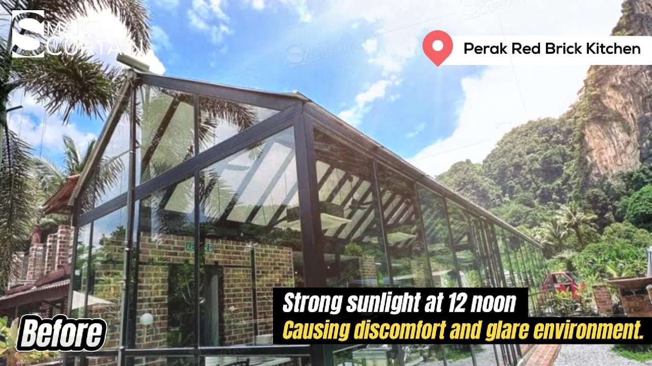 5 unit Roof Blind at Red Brick Kitchen Ipoh - Smart Curtain Malaysia ...