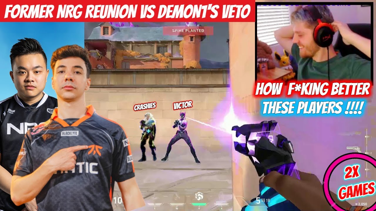 DRG Demon1 PLAYS NEW AGENT "VETO" VS VCT Finalist FNC CRASHIES in Enemy ...