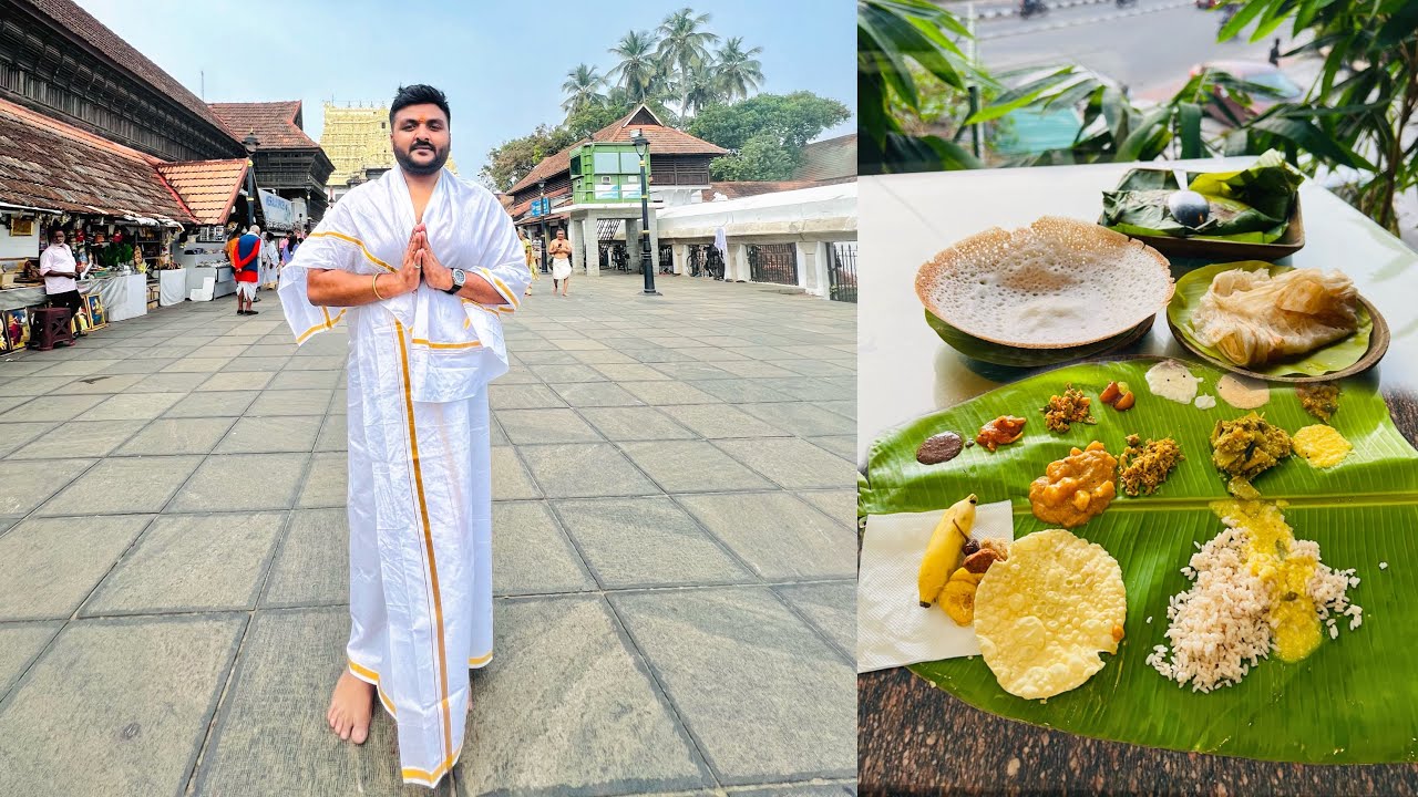 Must visit places in Trivandrum, Kerala 🌴 || Best Unlimited Veg Meal ...