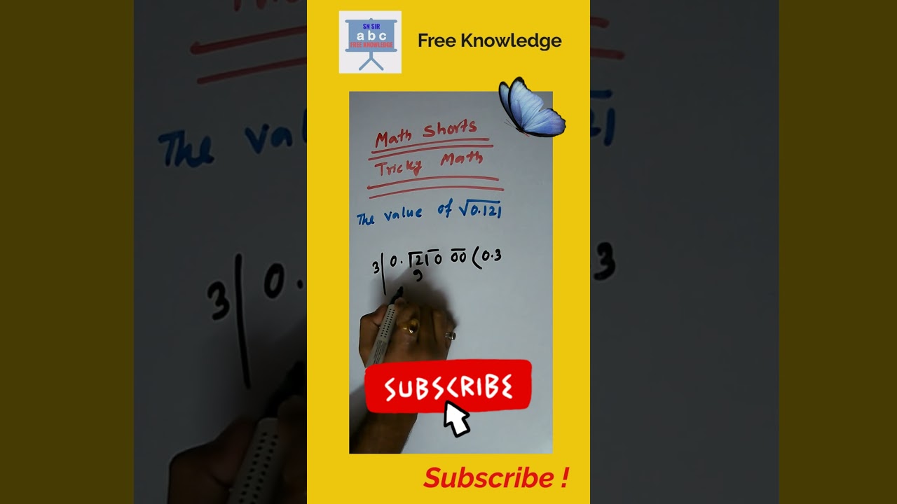 shorts Find The Value Of Square Root Of 0 121 freeknowledge shorts Find The Value Of Square Root Of 0 121 freeknowledge
