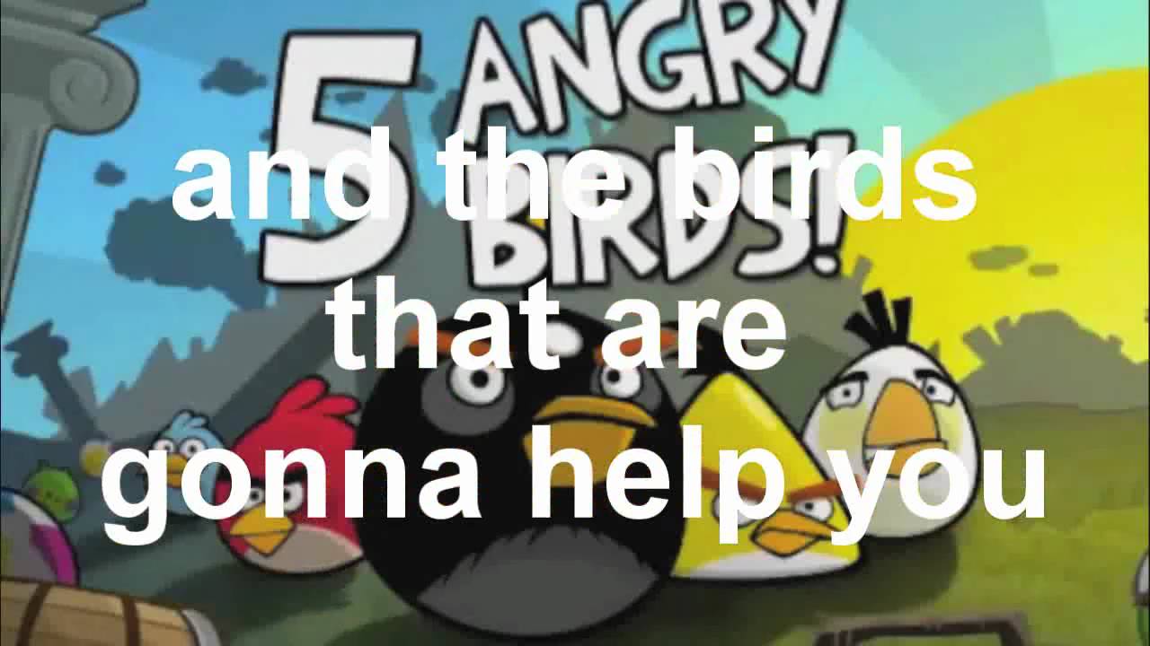 The Angry Birds Rap With Lyrcs By BshapMusic - YouTube