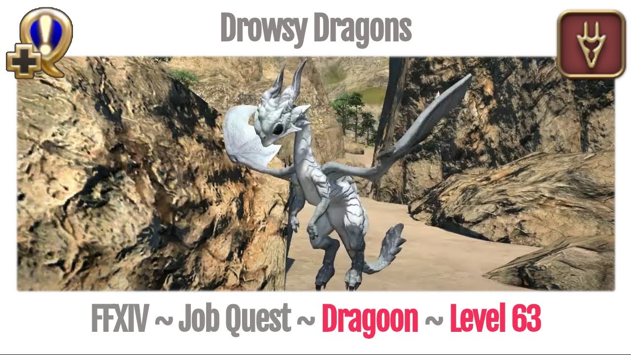 FFXIV Dragoon Level 63 Job Quest ~ Stormblood ~ Drowsy Dragons - YouTube