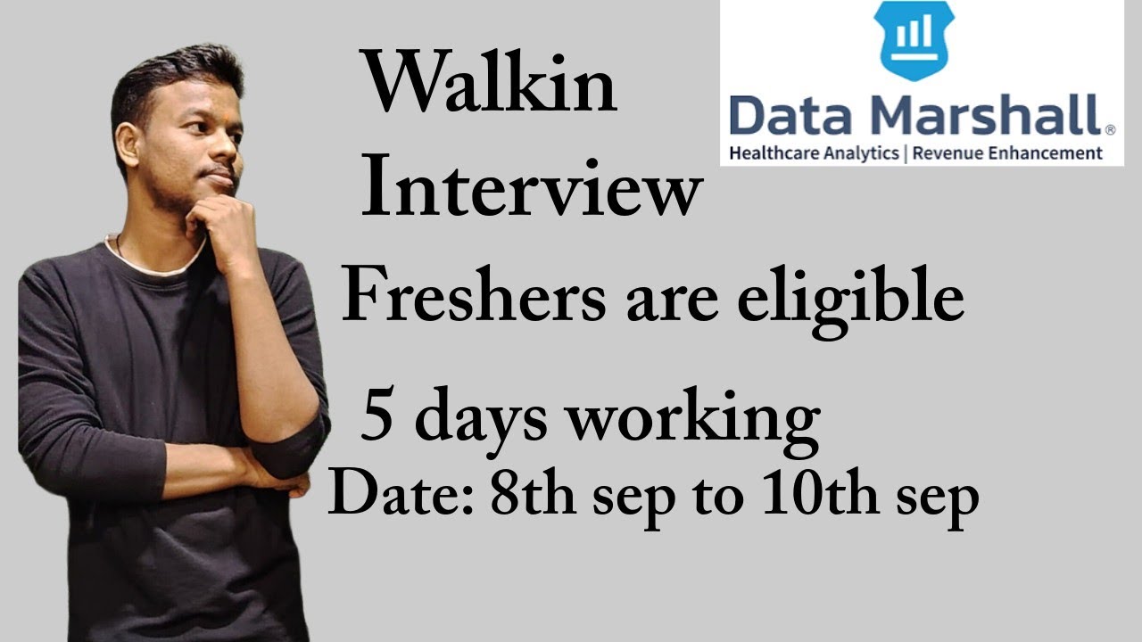 Data Marshall walkin drive for junior analyst| Ar 2025 | freshers are ...