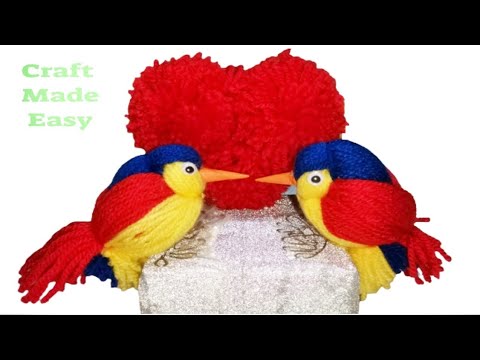 super easy craft ideas with wool || Lovely Craft With Yarn - YouTube