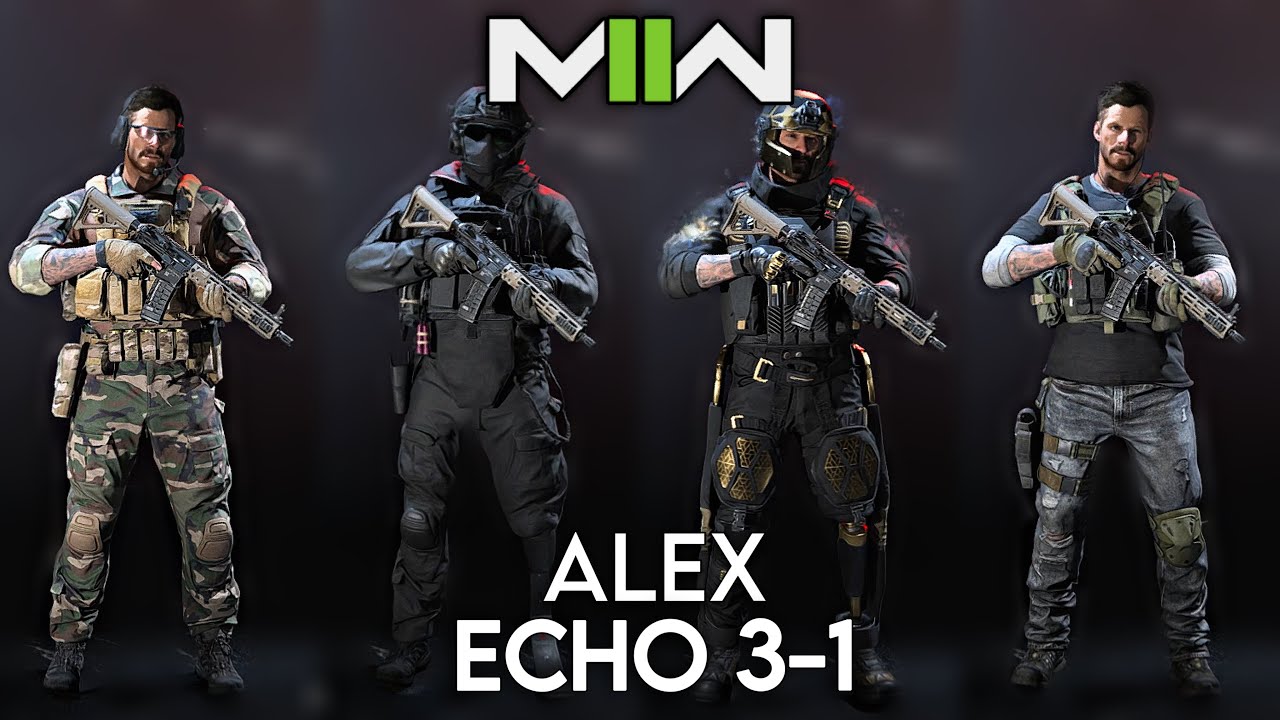 Every Alex Operator Skin - Call of Duty Modern Warfare 2/Warzone - YouTube