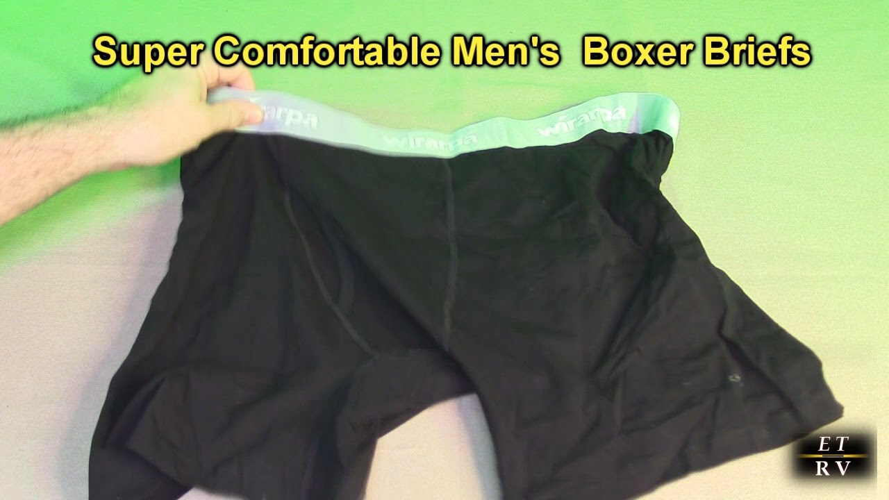 Wirarpa Brand Men's All Cotton Boxer Briefs, Open Fly Tagless ...