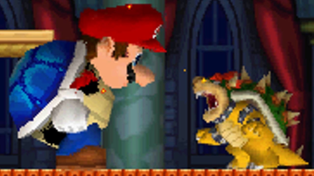 New Super Mario Bros DS - Giant Blue Shell Mario - YouTube