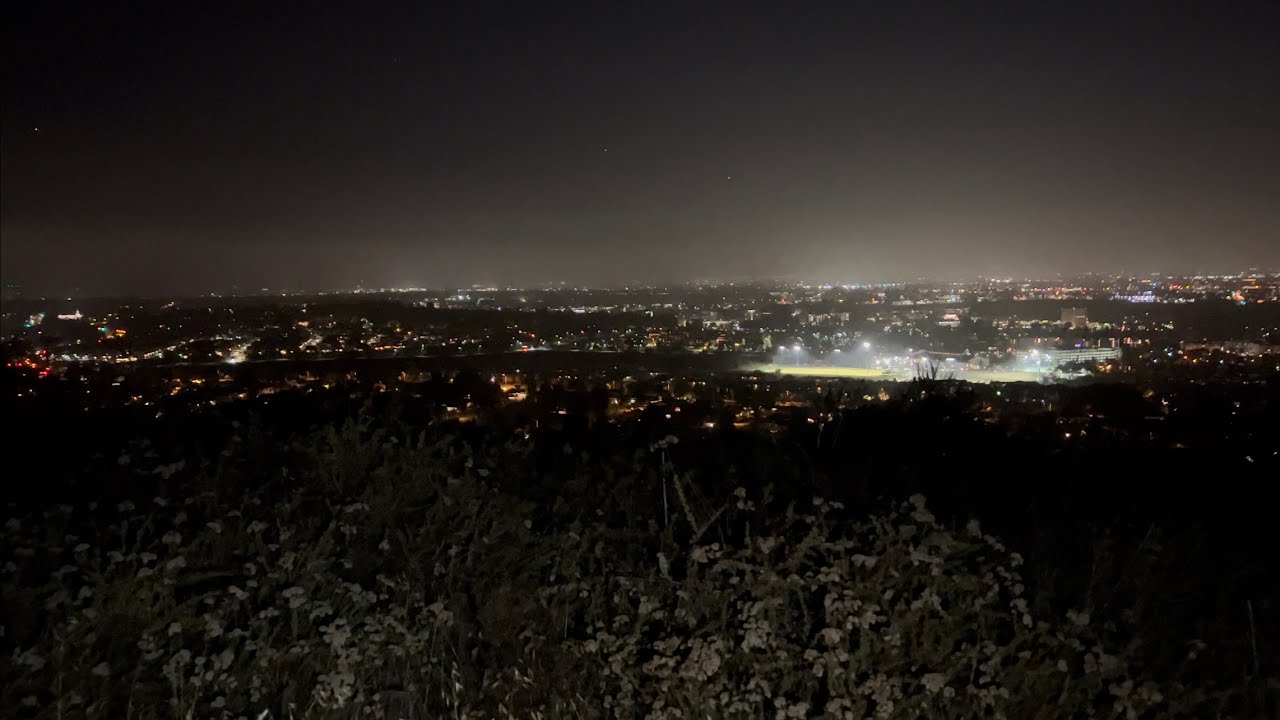 Turtle Rock Irvine Ca, Night Hike City Lights (4k) - YouTube