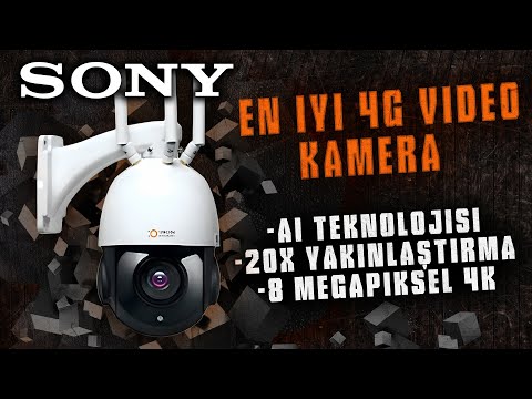 SIM KARTLI EN İYİ 4G KAMERA  DÖNEN, YAPAY ZEKA, 20X ZOOM, 8MP, SONY SENSÖR