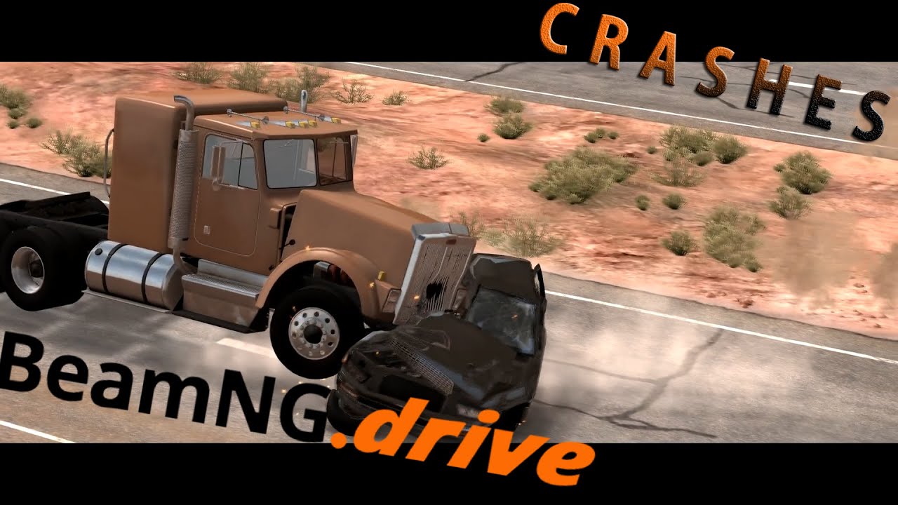 BeamNG Drive - Spectacular Crashes and Smashes #14 - YouTube