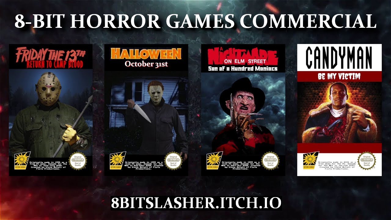 8-Bit Horror Games Halloween Commercial (NES Jason Voorhees Freddy ...