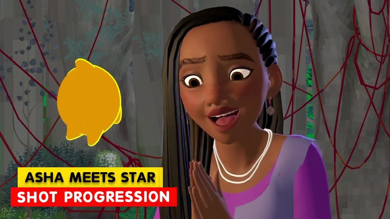 WISH | Asha meets Star Shot Progression | Animation Breakdowns | 3D ...