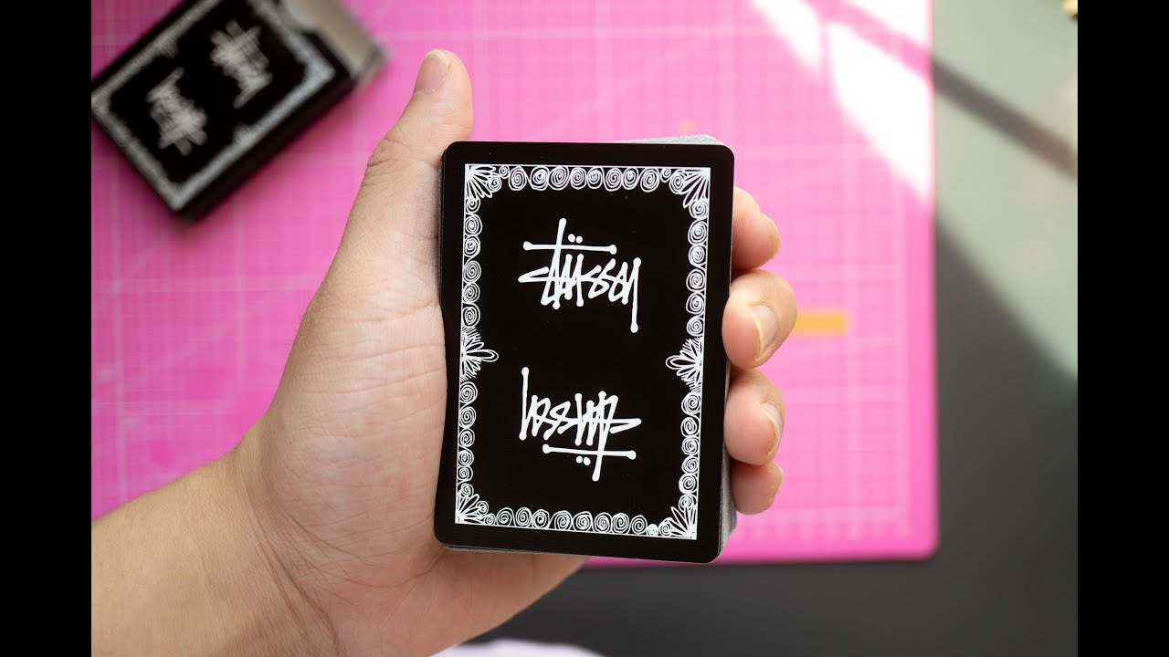Finally A Branded Card! | Bicycle X Stussy Playing Card - YouTube
