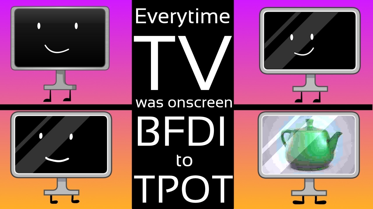 Everytime TV was onscreen | BFDI - TPOT - YouTube