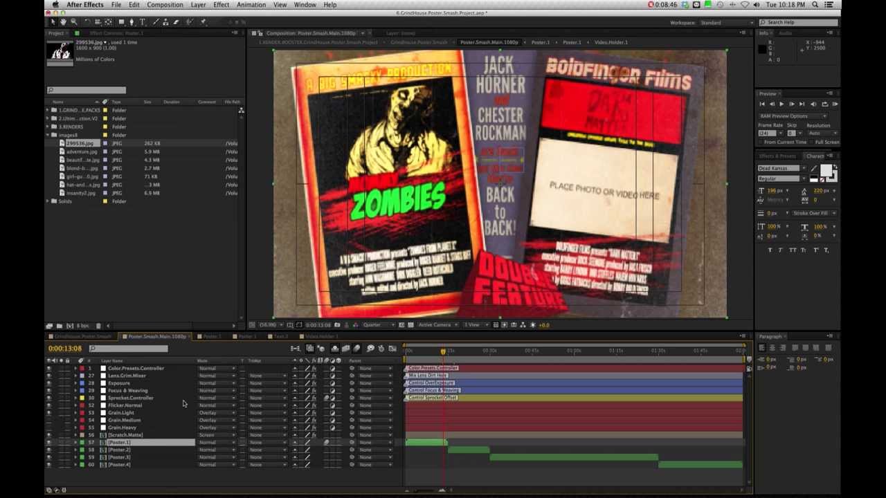 Grindhouse Collection V2: Tutorial - 10 Poster Smash - YouTube