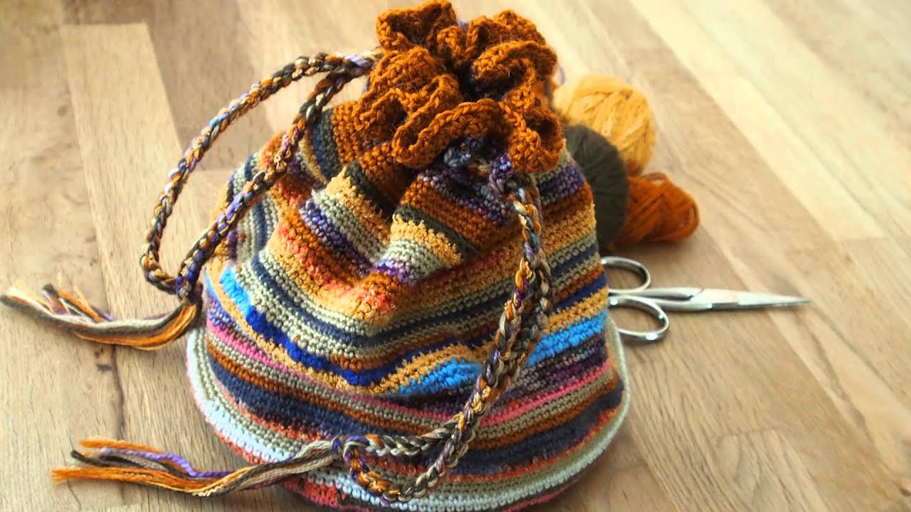 Häkelbeutel - Häkeltasche - feste Maschen - Tutorial II - neu - YouTube
