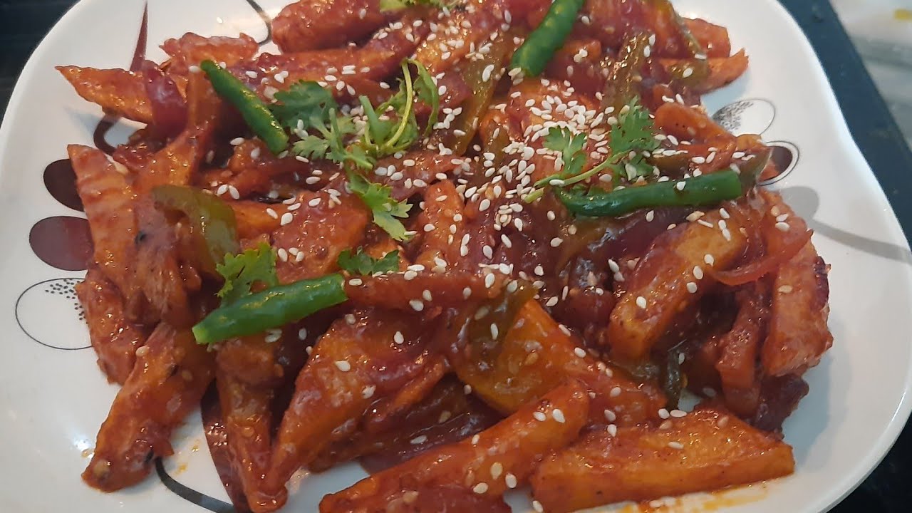 How To Make Chilli Potato - YouTube