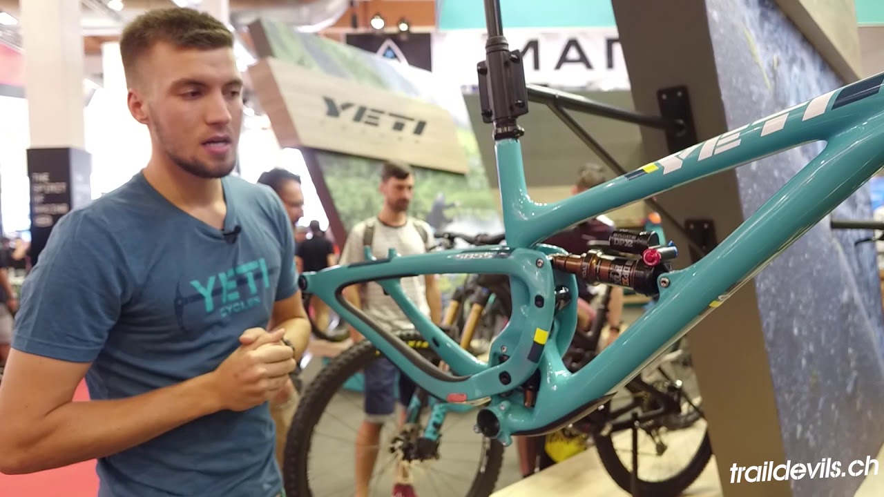 Eurobike 2017 - Yeti Switch Infinity Hinterbausystem kurz erklärt - YouTube
