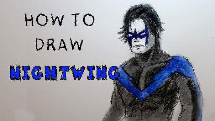 Easy Nightwing Drawings In Pencil