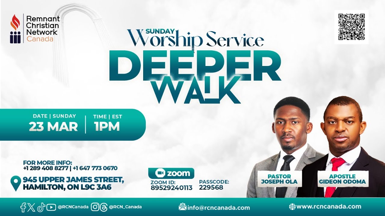 DEEPER WALK | SUNDAY WORSHIP SERVICE | MARCH 23RD 2025 - YouTube