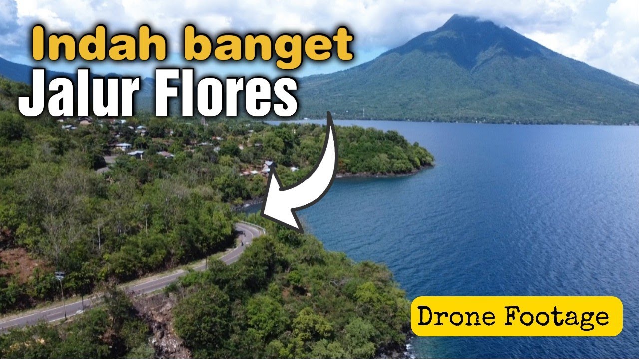 Drone footage Jalur Flores Timur NTT - YouTube
