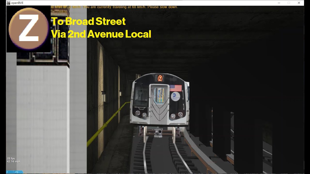 OpenBVE Fiction: Z Train To Broad Street Via 2nd Avenue Local (3D Cuomo ...