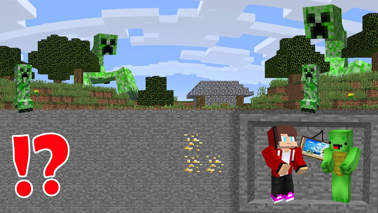 Mikey and JJ Mega Underground Bunker vs Mega Creeper.EXE in Minecraft ...