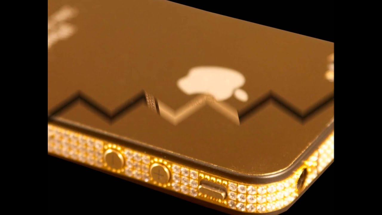 iPhone 4 Swarovski Edition Full 24ct Gold - YouTube