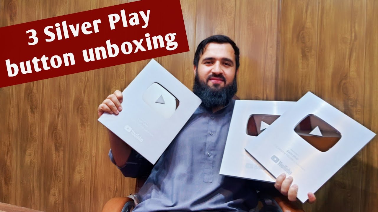 My Silver play button unboxing - YouTube