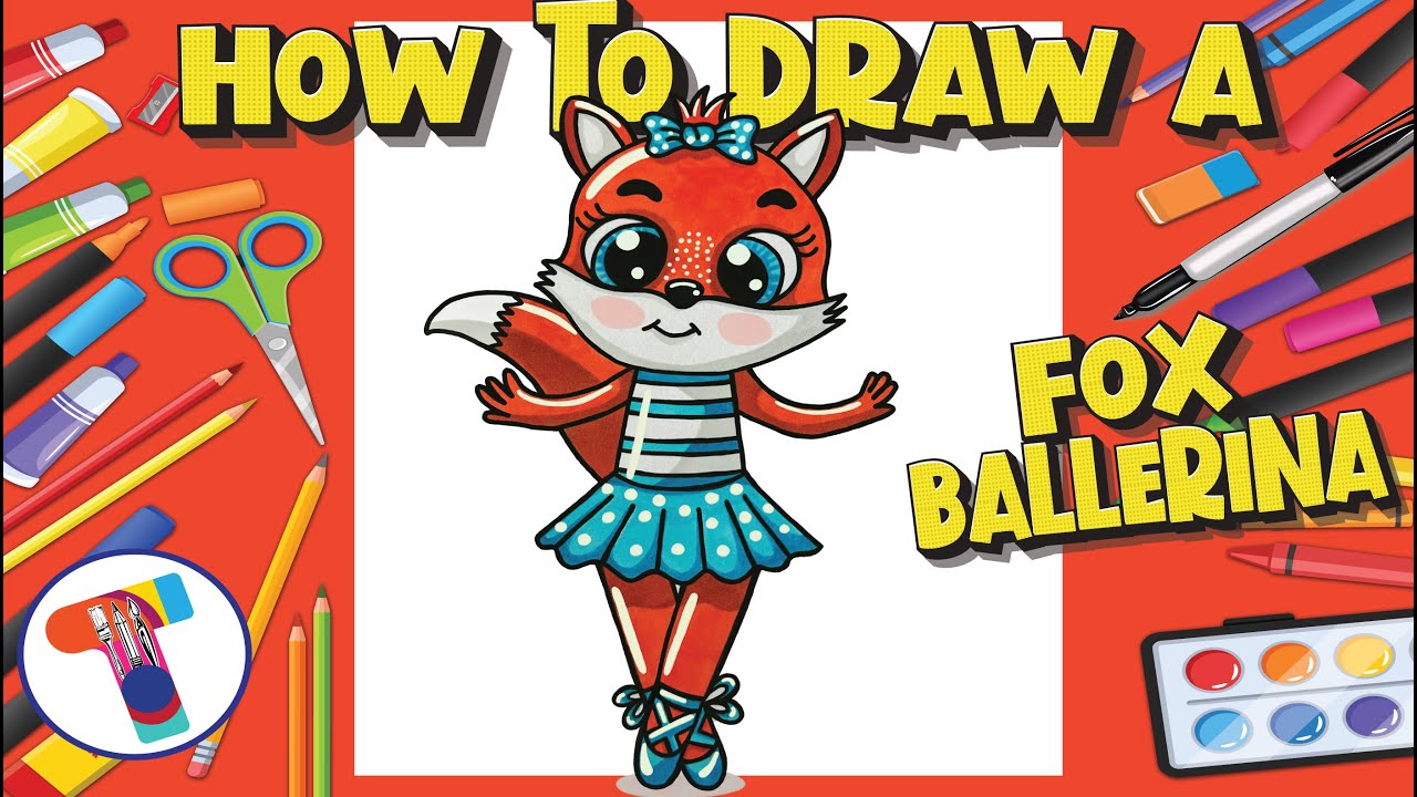 How to Draw a Fox Ballerina - YouTube