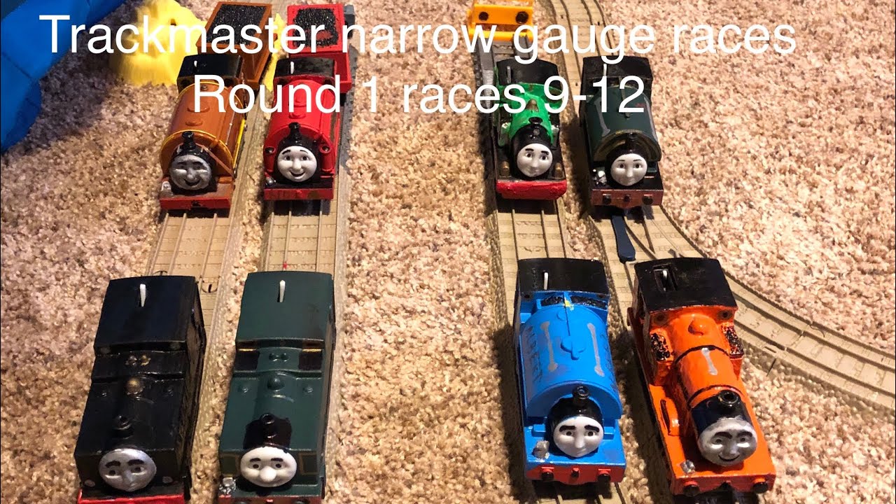 Trackmaster narrow gauge races round 1 races 9-12 - YouTube
