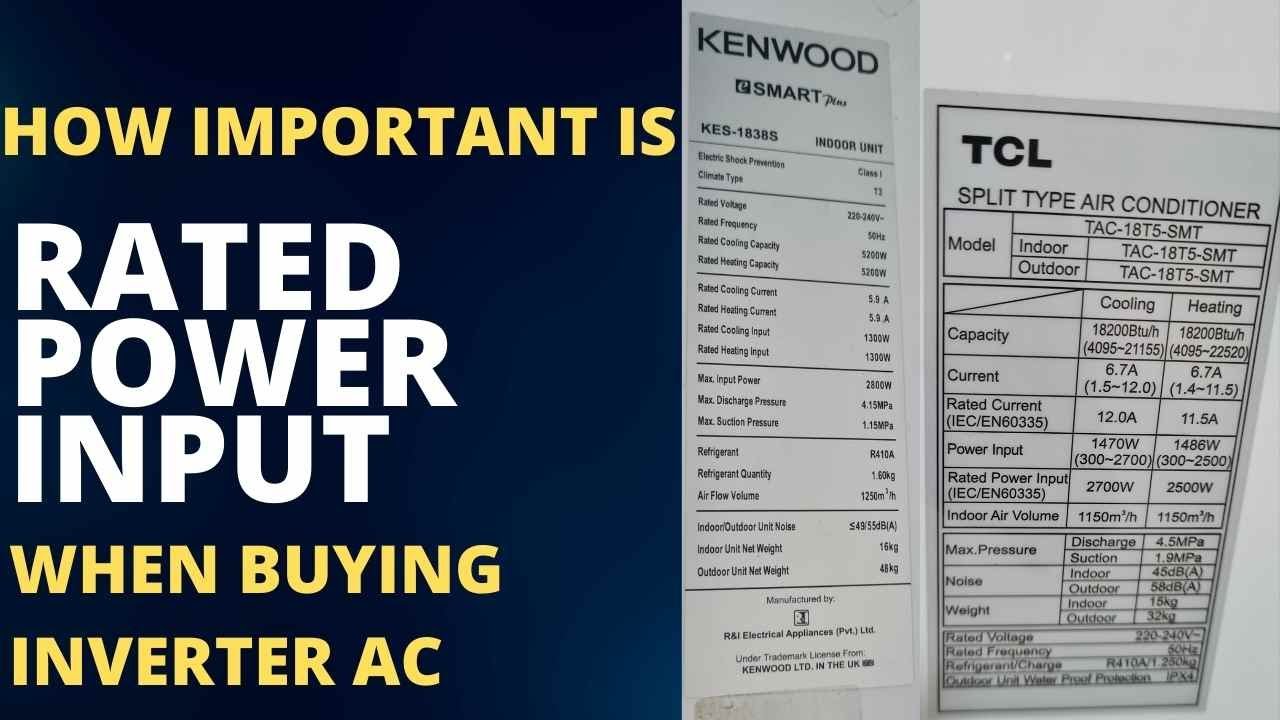 Buying AC with Excellent EER, 5 Star Rating or Rated Power Input with ...