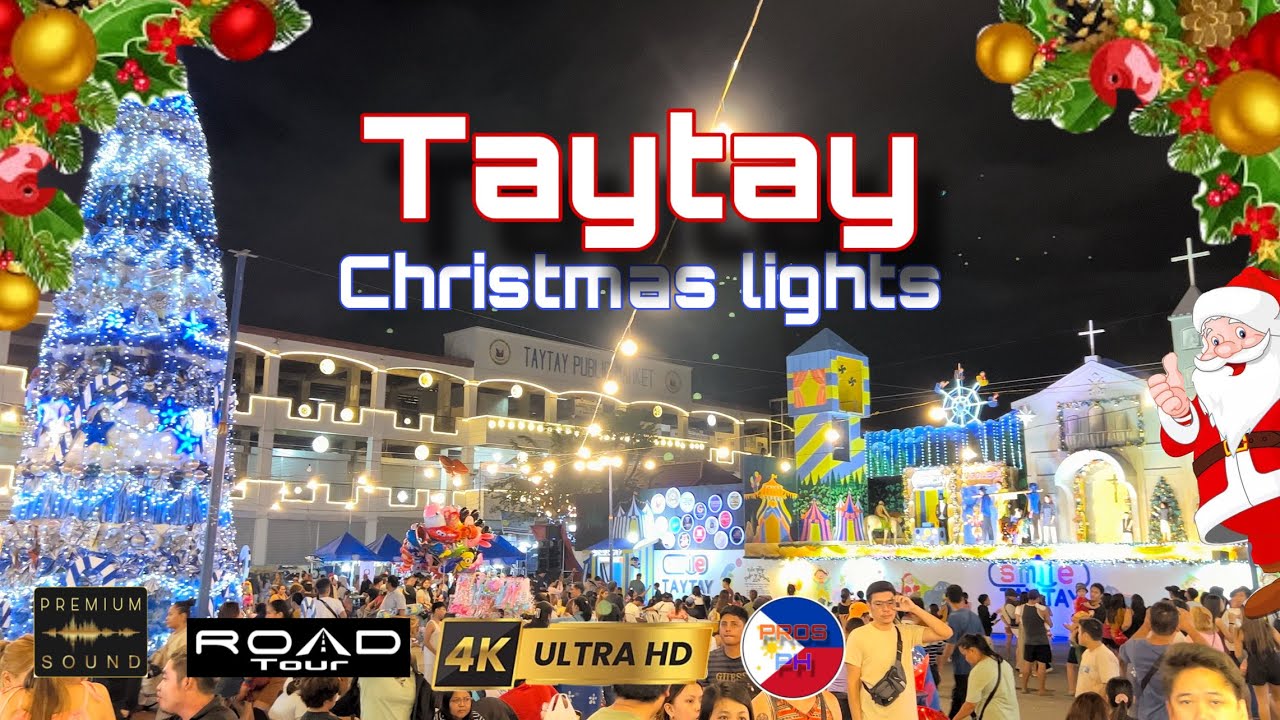 Pasko sa Taytay Rizal / Taytay night market Christmas show. - YouTube