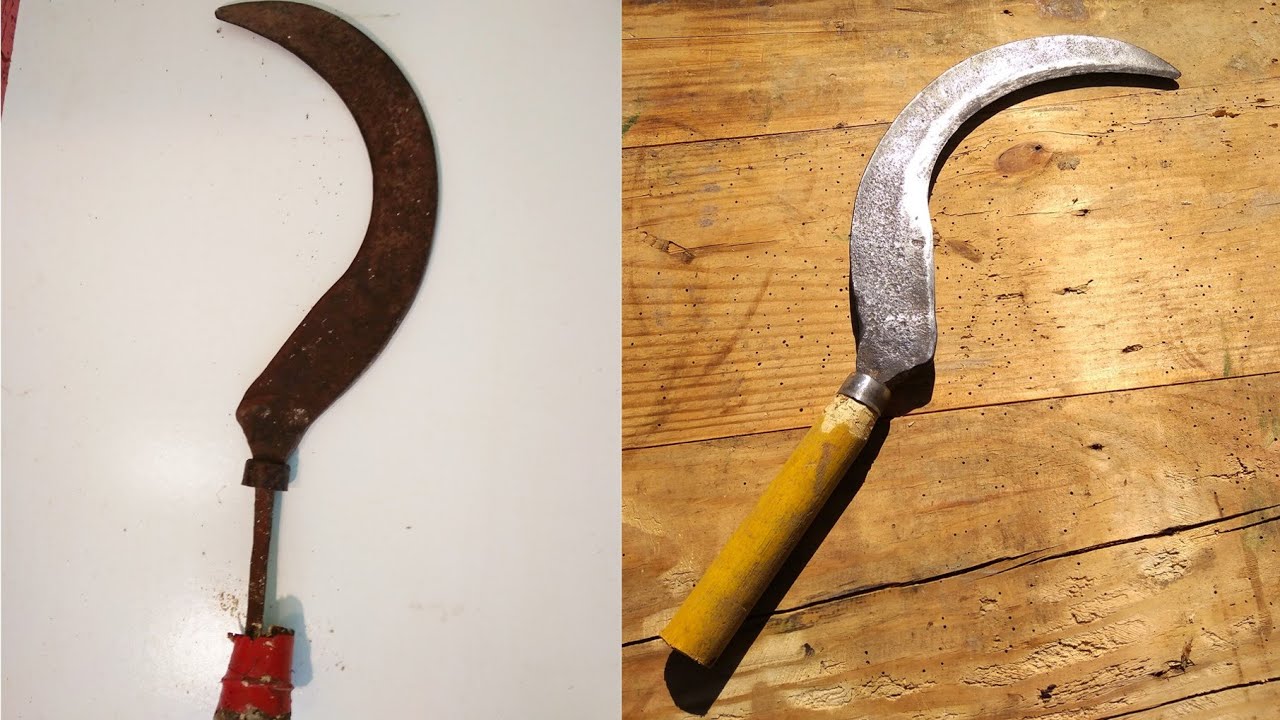 Abandoned sickle _ useful restoration - YouTube