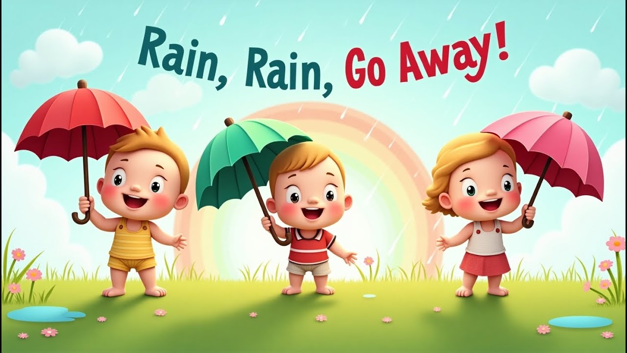 Rain, Rain, Go Away Nursery Rhyme With Lyrics | Nursery Rhymes & Kids ...